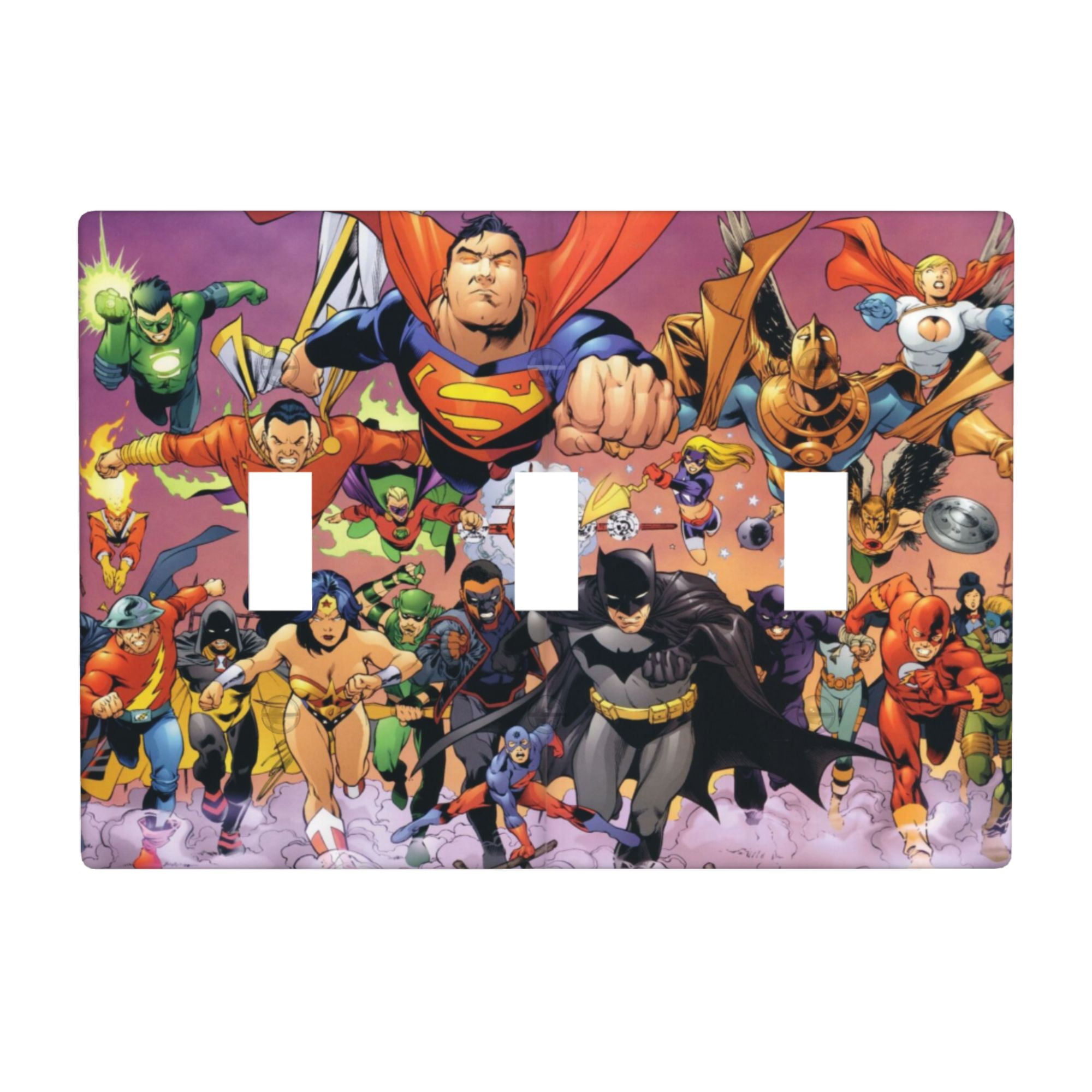 Unique Superhero series Cartoon - Themed Triple Toggle Switch ...