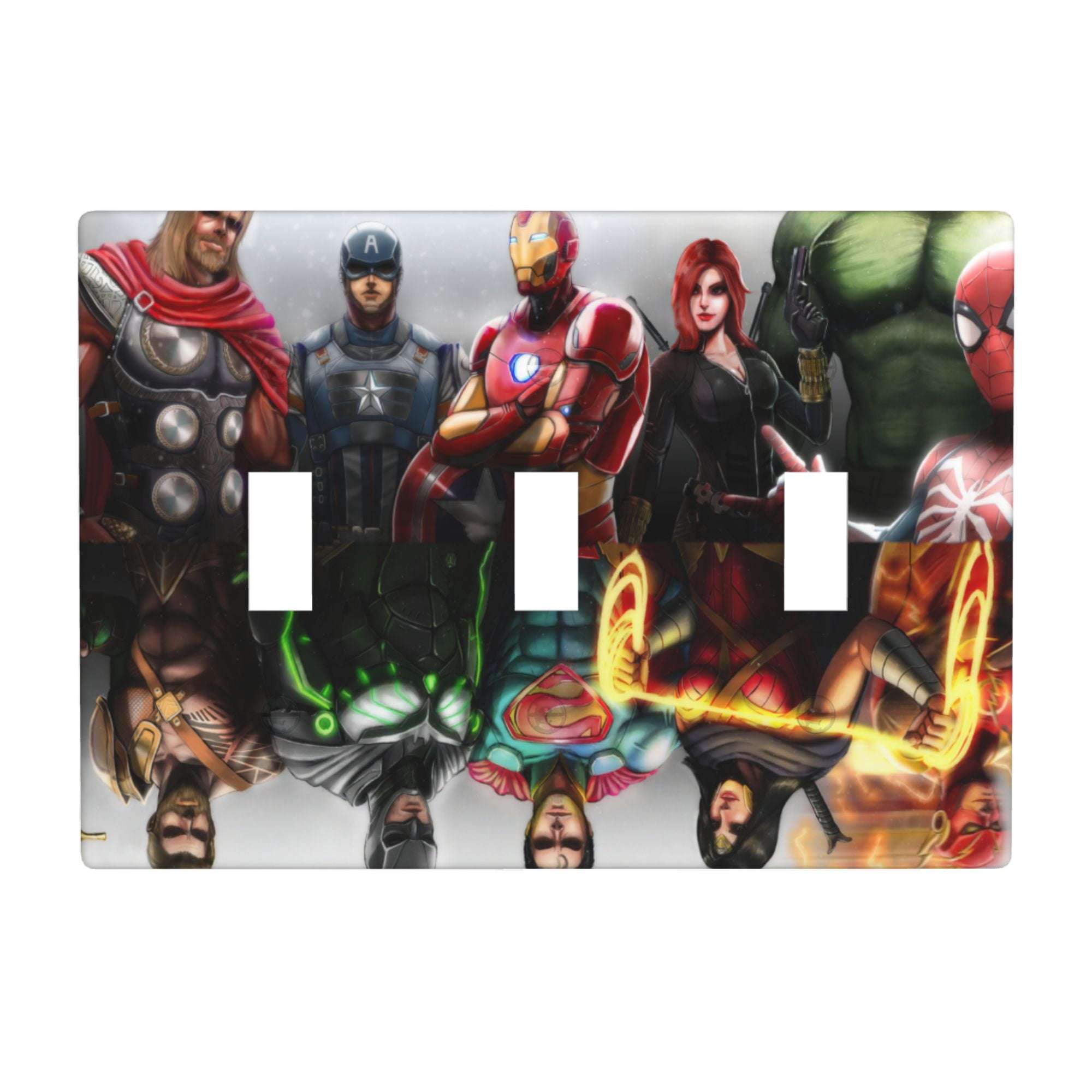 Unique Superhero series Cartoon - Themed Triple Toggle Switch ...