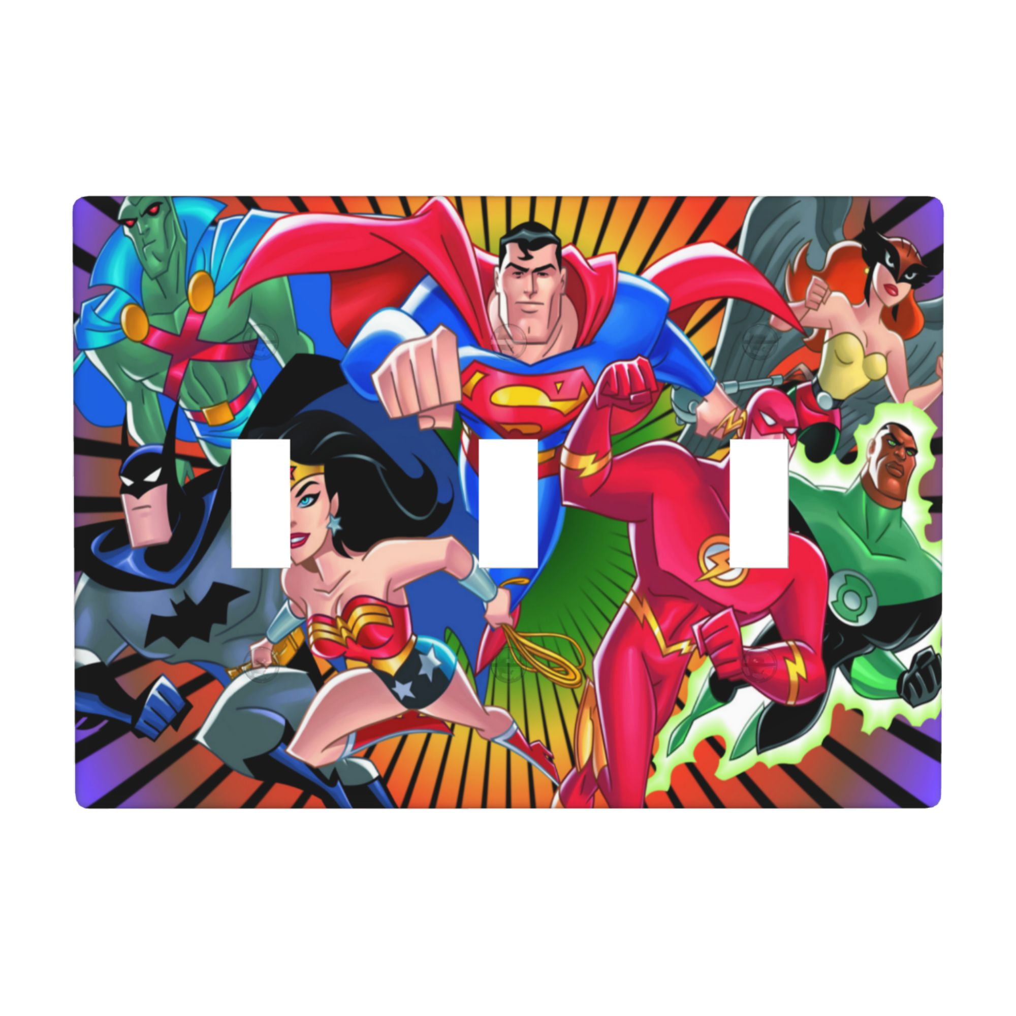 Unique Superhero series Cartoon - Themed Triple Toggle Switch ...