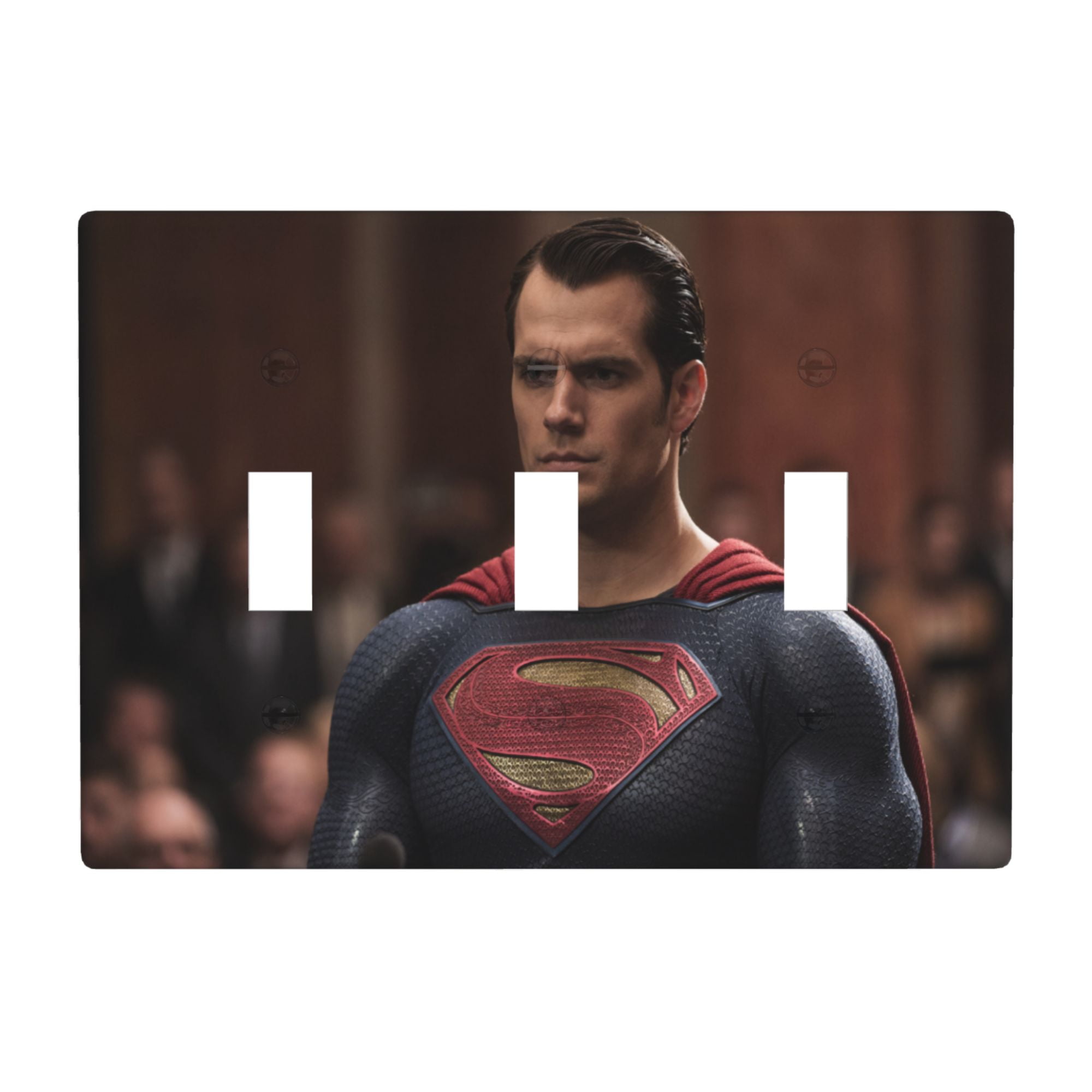 Unique Superman Cartoon - Themed Triple Toggle Switch Decorative Panel ...