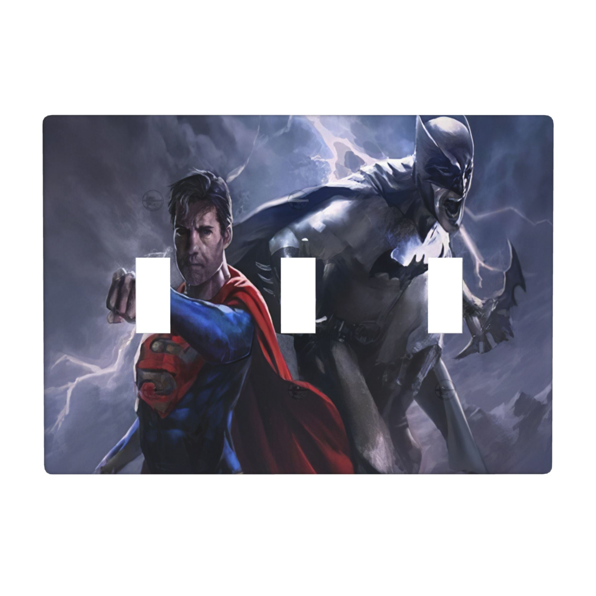 Unique Superman Cartoon - Themed Triple Toggle Switch Decorative Panel ...