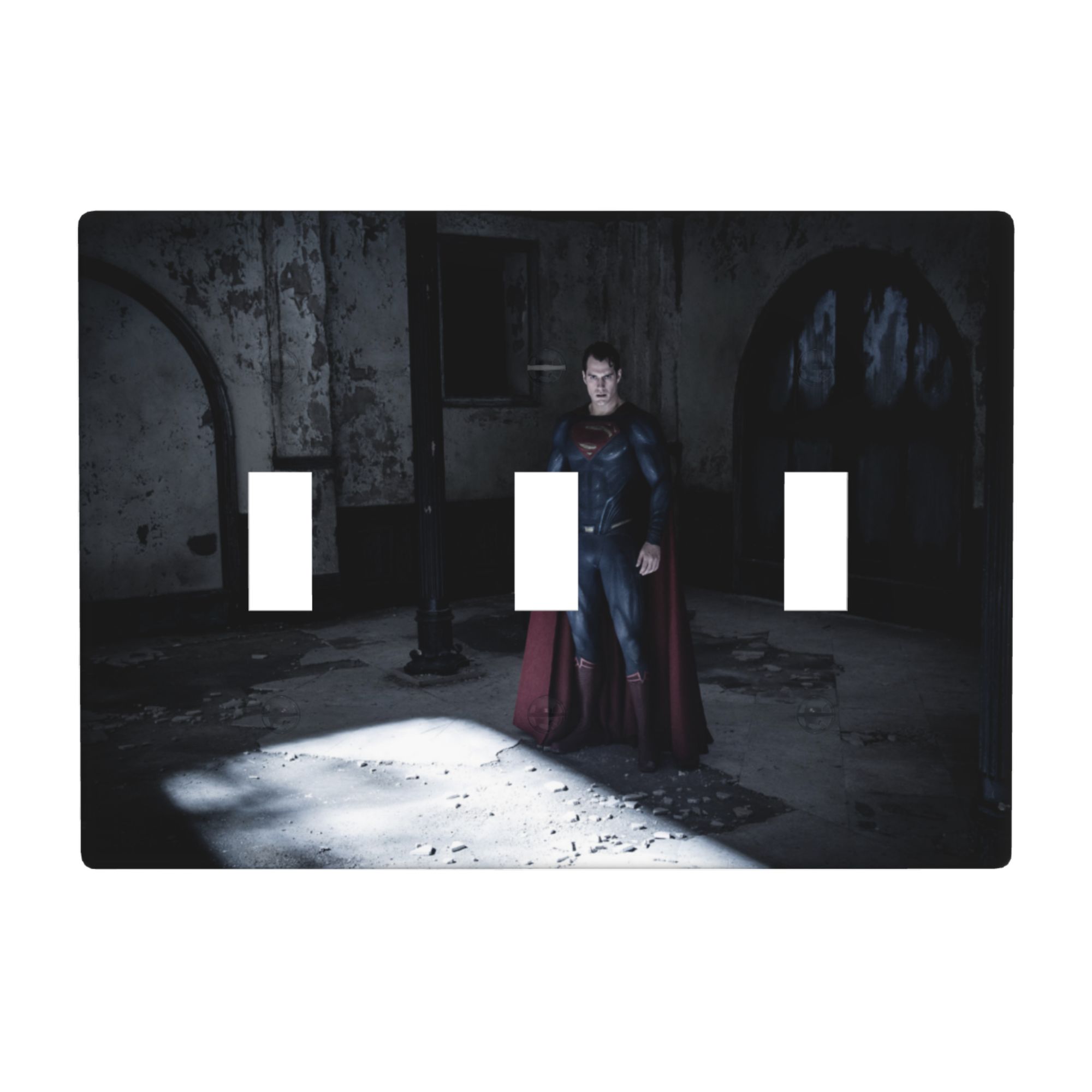 Unique Superman Cartoon - Themed Triple Toggle Switch Decorative Panel ...