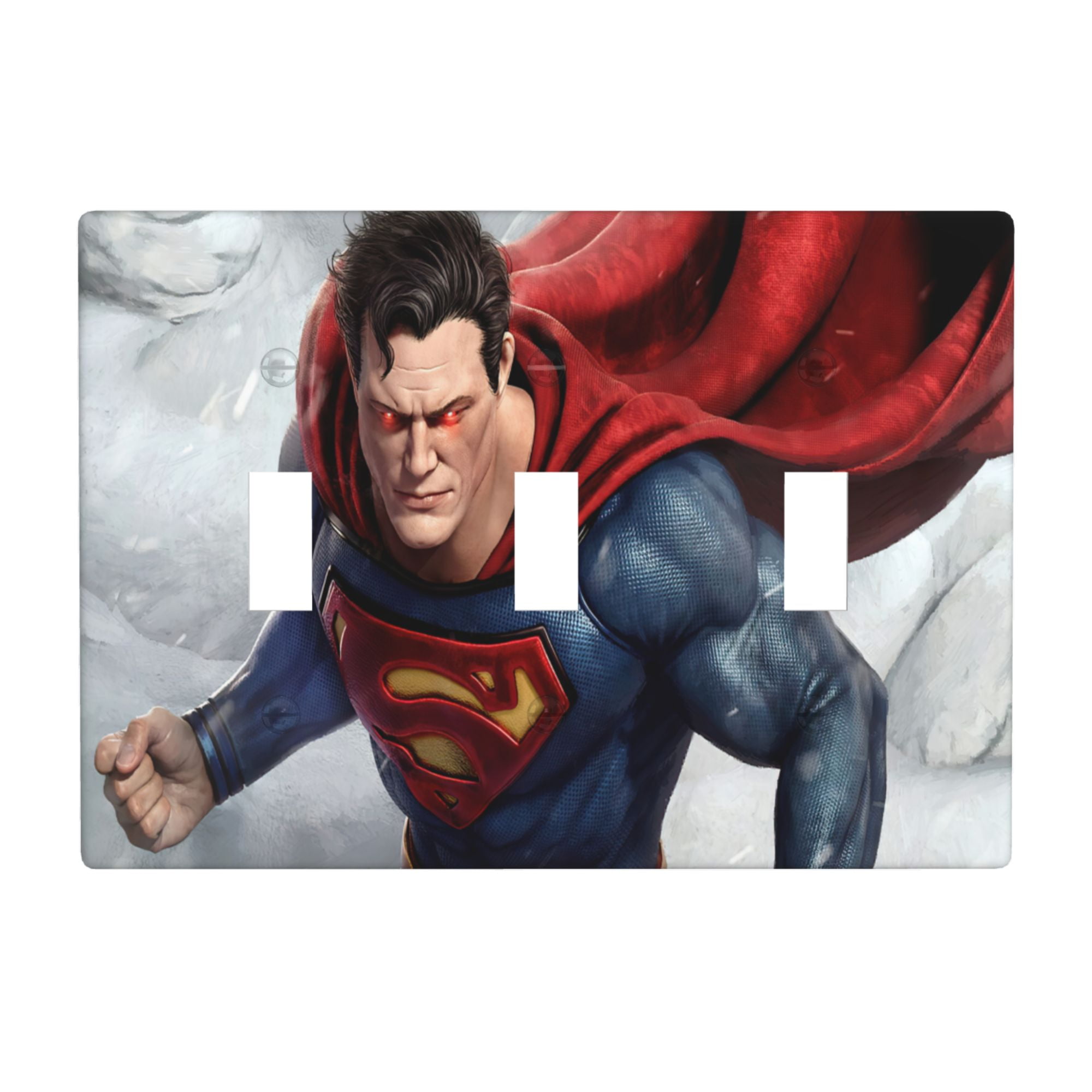 Unique Superman Cartoon - Themed Triple Toggle Switch Decorative Panel ...