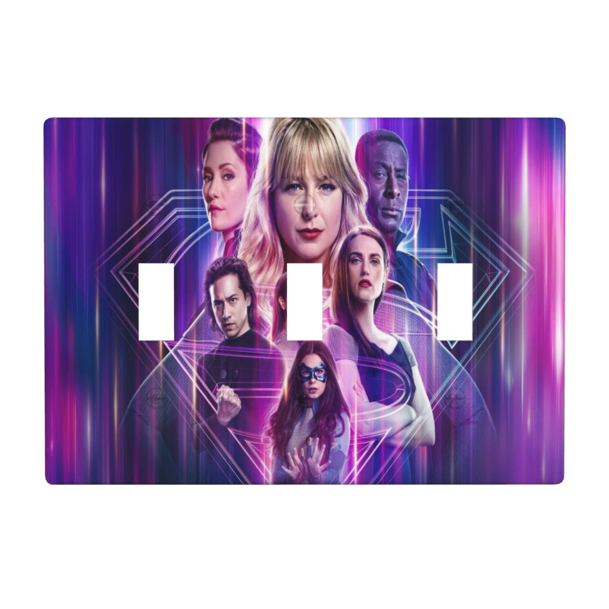 Unique Superman Cartoon - Themed Triple Toggle Switch Decorative Panel ...