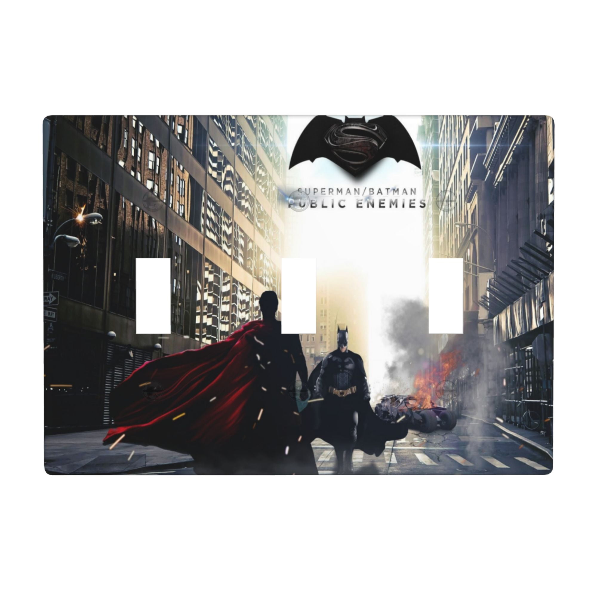 Unique Superman Cartoon - Themed Triple Toggle Switch Decorative Panel ...