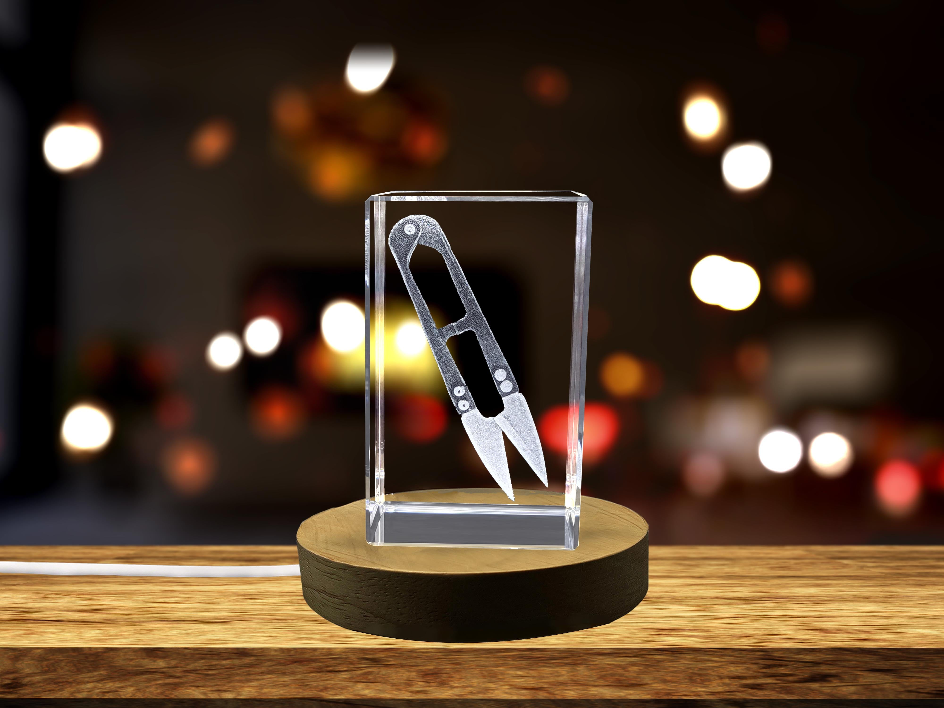 Unique Thread Clipper Design Crystal Gifts - Personalized 3D Engraved ...