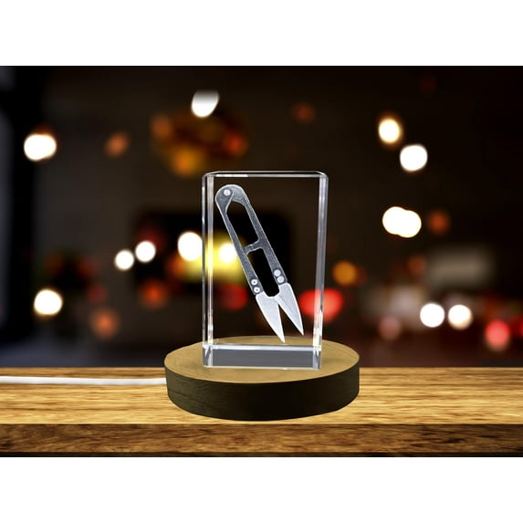 Unique Thread Clipper Design Crystal Gifts - Personalized 3D Engraved ...