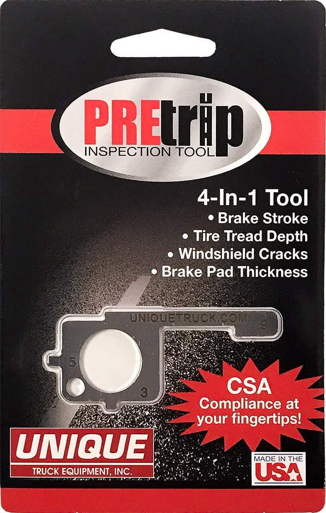 Unique Truck Equipment Pre-Trip Inspection Tool - 4-in-1 Inspection ...