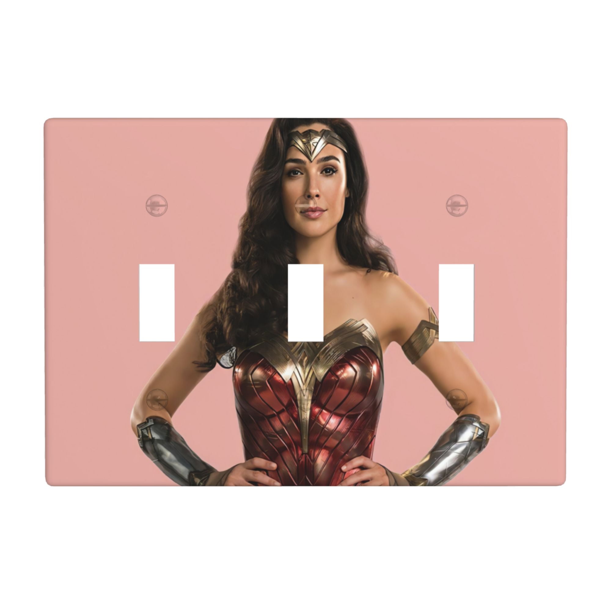 Unique Wonder Woman Cartoon - Themed Triple Toggle Switch Decorative Panel: Beautify Your Living ...