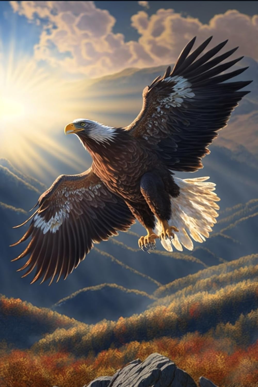 Unique Wooden Jigsaw Puzzles - Soaring Eagle, 500 Piece Colorful ...