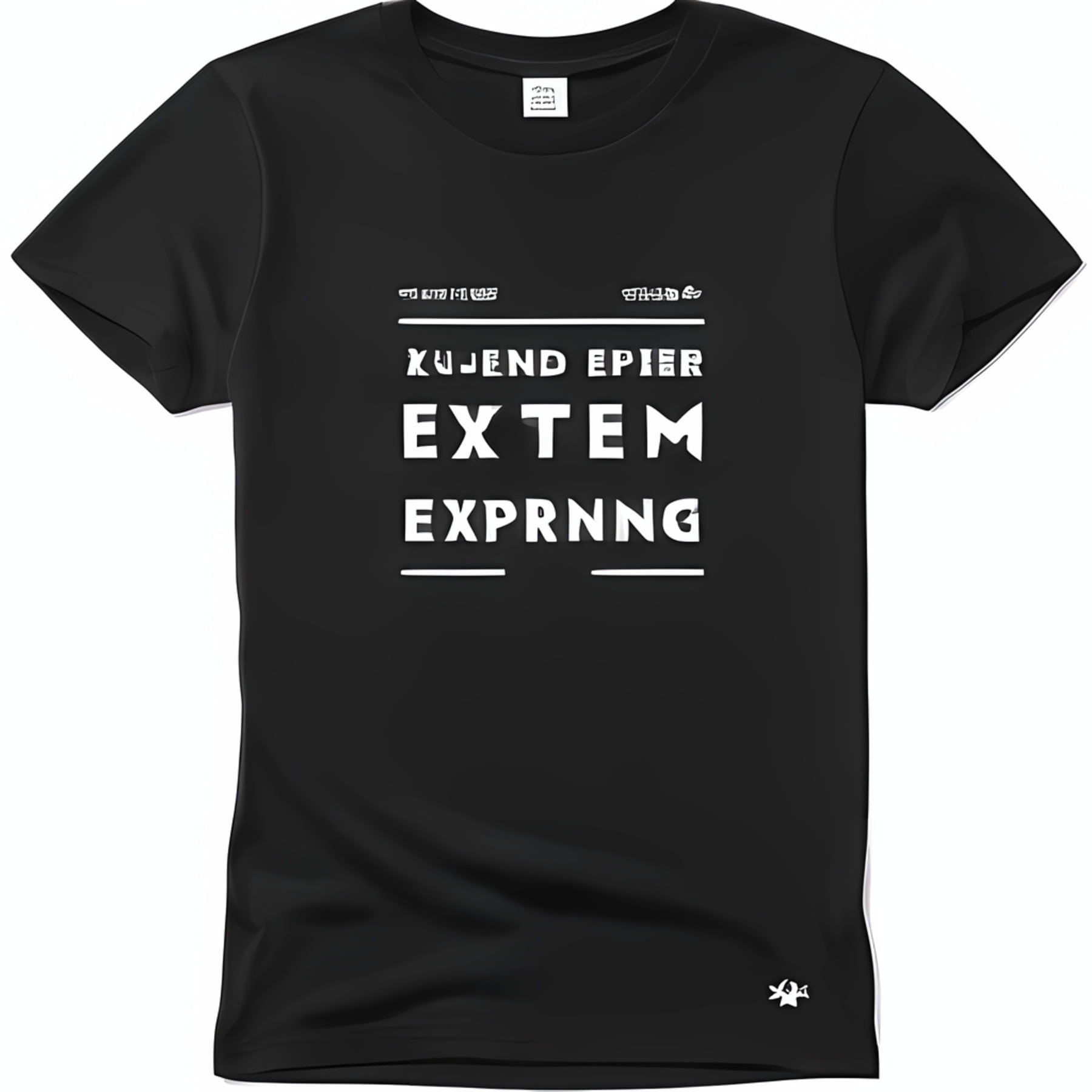 Unique Xu Jend Inspired Black T-Shirt with Bold 'XUJEND bitmap ...