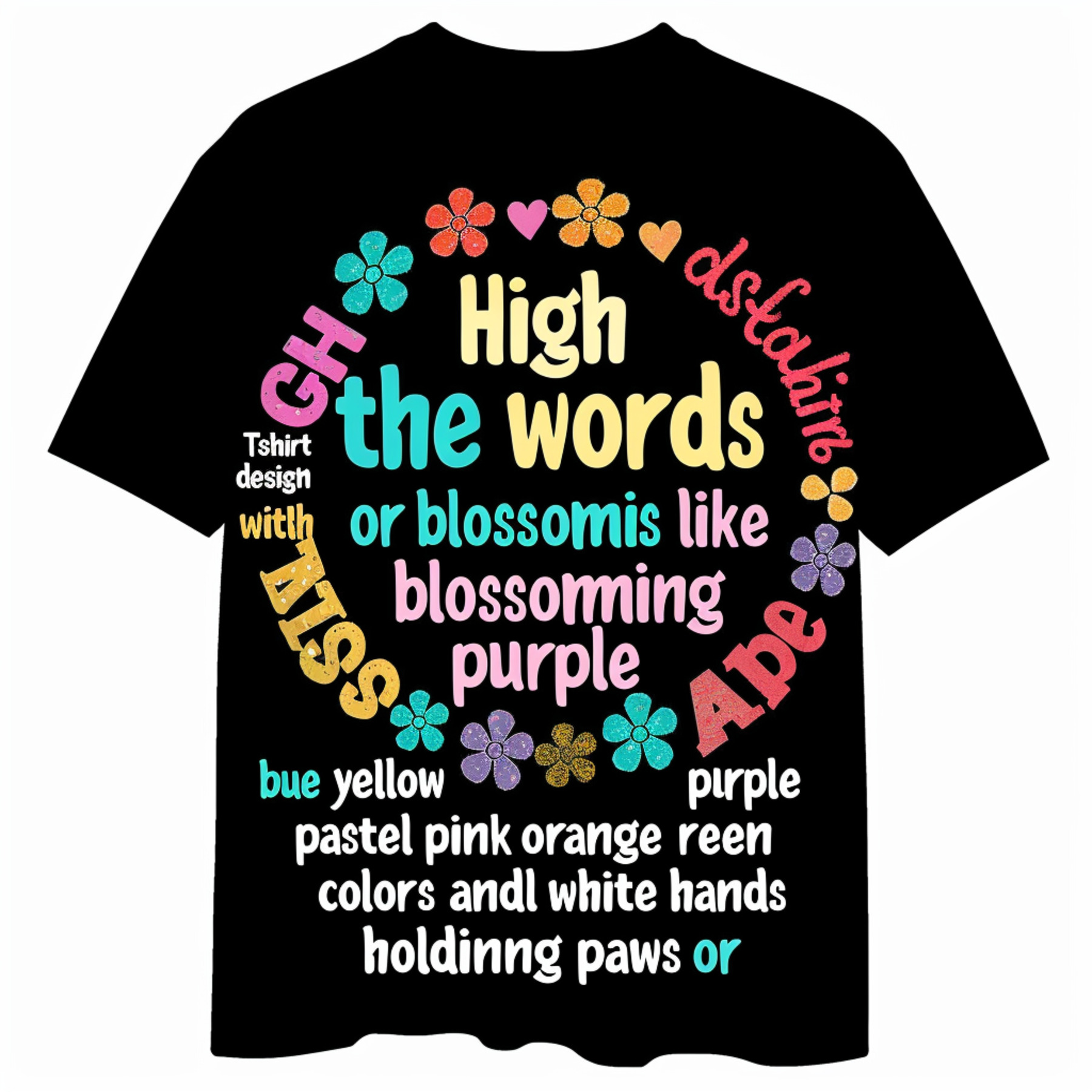 Unique and Vibrant Black TShirt for ParavrilEO Professionals Featuring ...