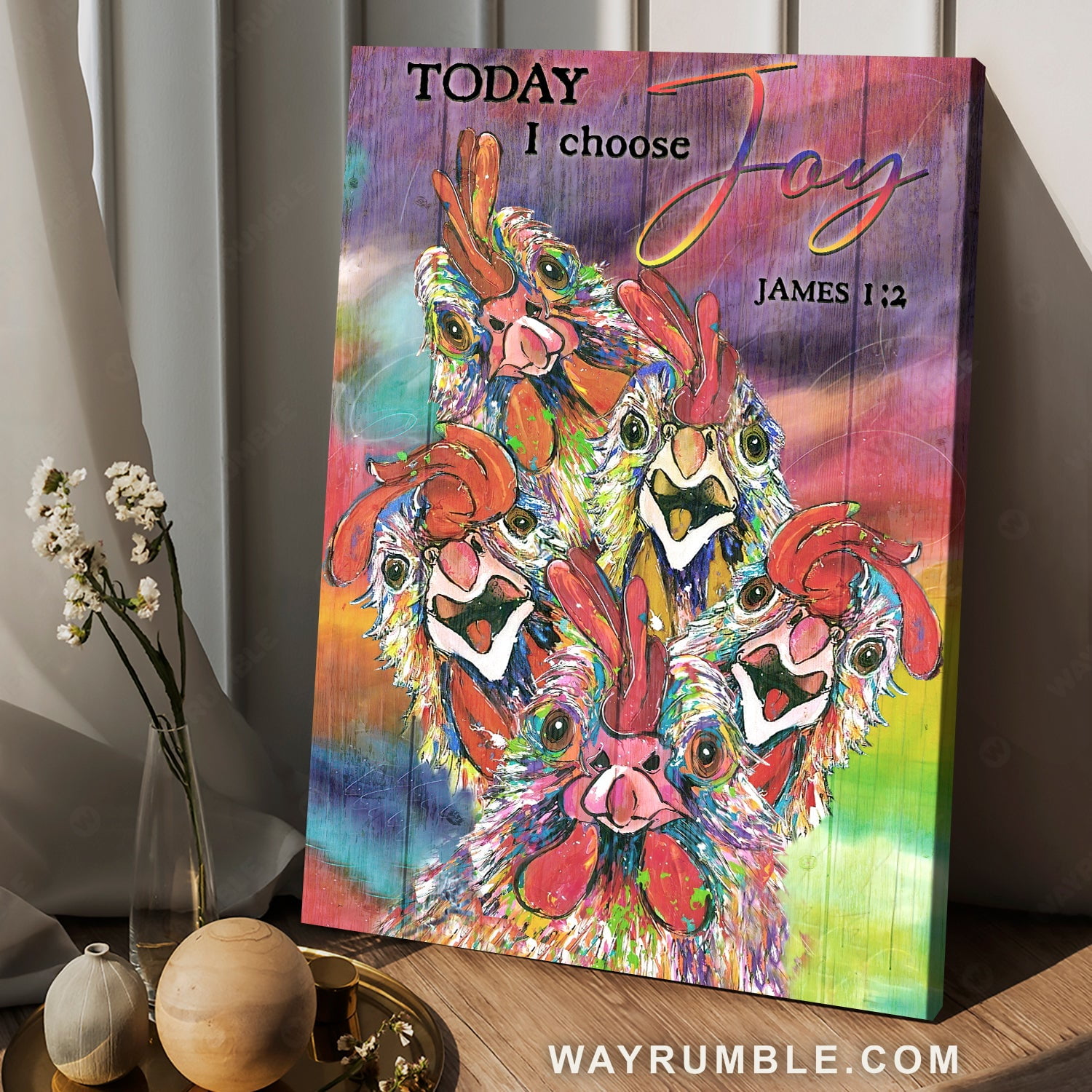 Unique rooster drawing, Colorful artwork, Today I choose joy - Jesus ...