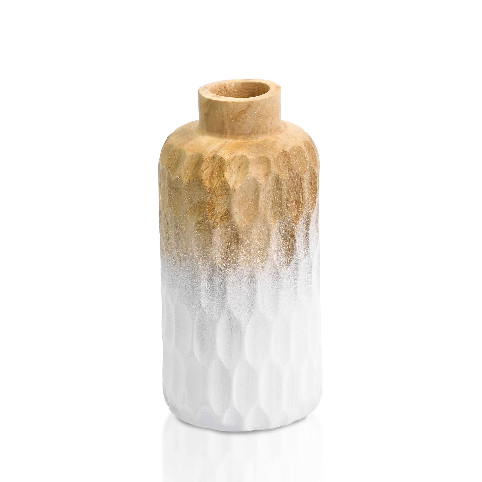 Uniquely Etched Scales White and Brown Cylindrical Mango Tree Wooden ...