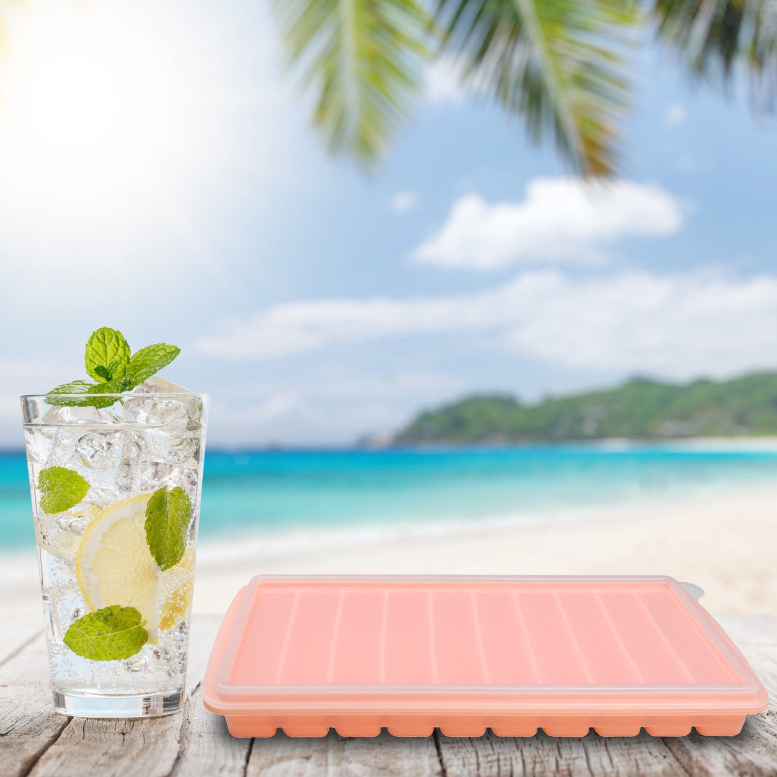 Uniquely Shaped Ice Lattice, Silicone Ice Cubess Trays 10 Compartments ...