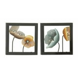 Benzara Uniquely Styled Metal LED Wall Plaque 2 Assorted - Walmart.com