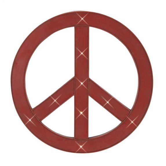 Uniquely Styled Metal Led Peace Sign - Walmart.com