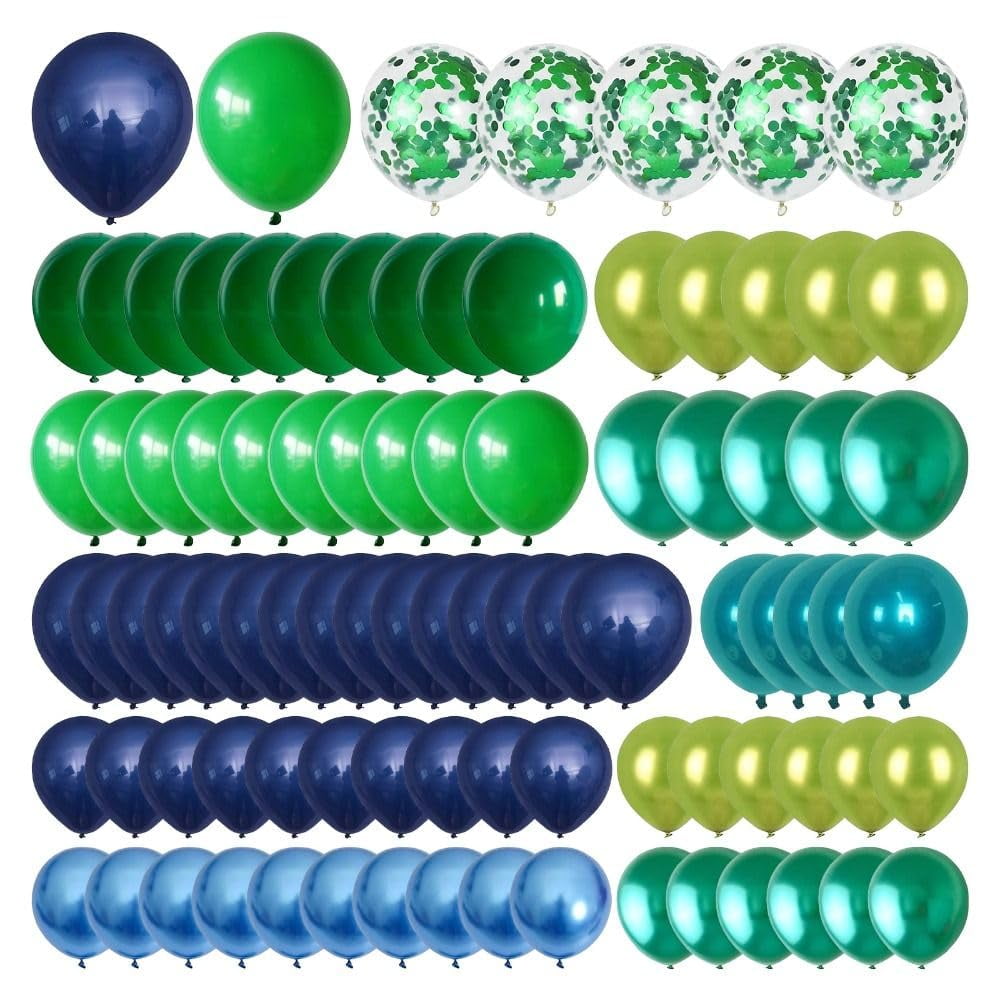 Uniquer Navy BlueTRDN Green Balloon Garland Kit, Various Green Navy ...