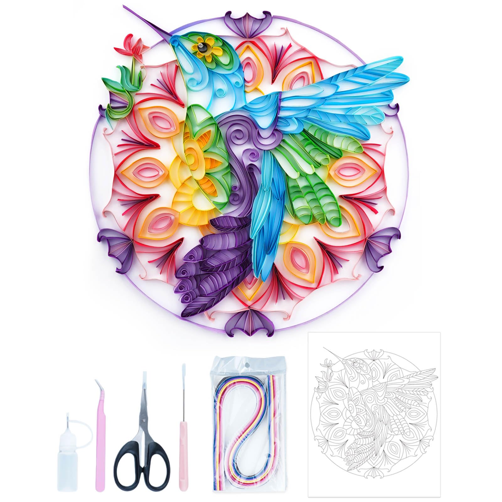 Uniquilling Quilling Kits Paper YPF5 Quilling Kit for Adults 16 * 20in ...