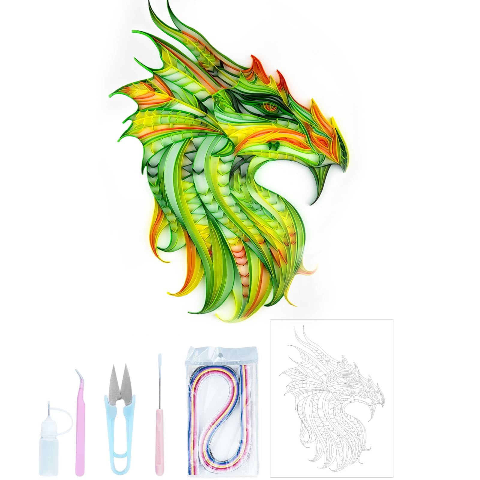 Uniquilling Quilling Paper Quilling Kit for Adults Beginner, 16 * 20 ...