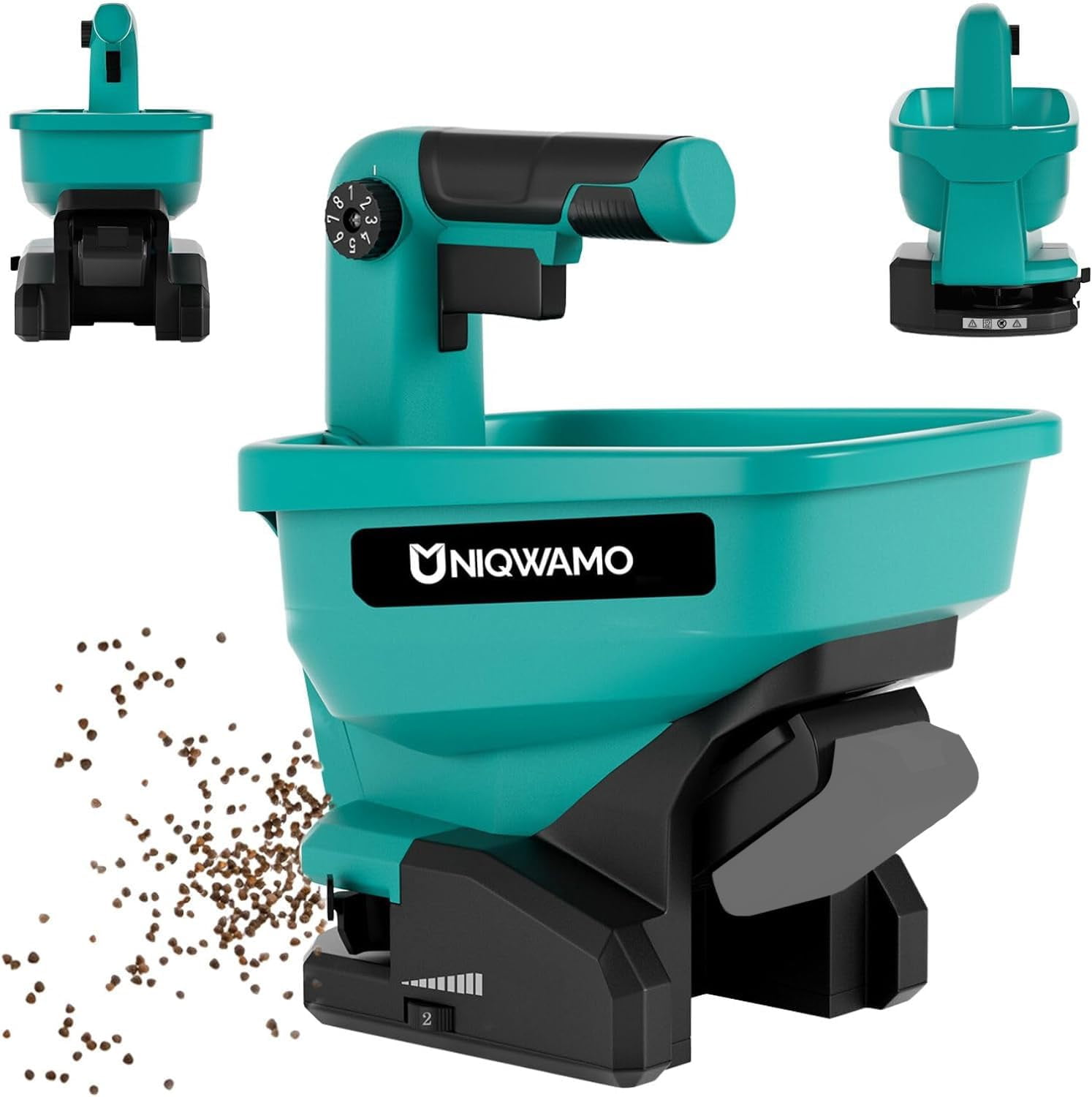 Uniqwamo Grass Seed Spreader Compatible for MVR1 Ma-kita BL1820B 18v Li ...