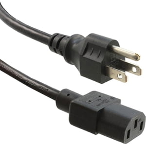 Unirise 1ft Black Desktop Power Cord 5/15P-C13 15amp 125V - Walmart.com