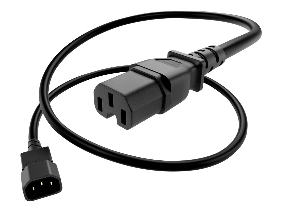 Unirise Server/Switch/PDU Power Cord, C14-C15, 14AWG, 15amp, 250V, SJT Jacket, Heavy-Duty Power ...