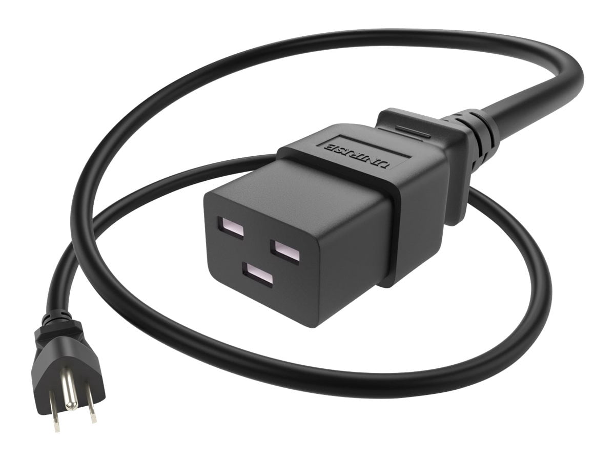 Unirise Server/Switch Power Cord, 5/15P - C19, 14AWG, 15amp, 125V, SJT ...