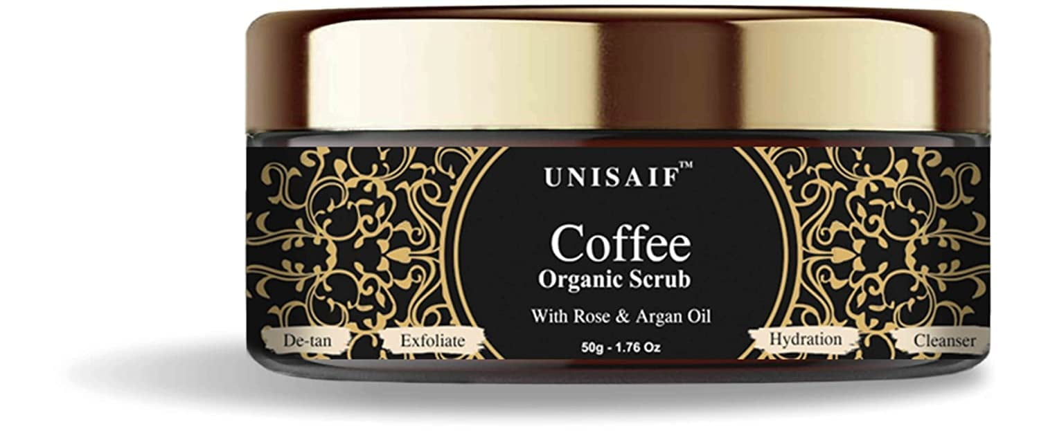 Unisaif Coffee Scrub Body Exfoliator - Exfoliating Body Scrub with Rose ...