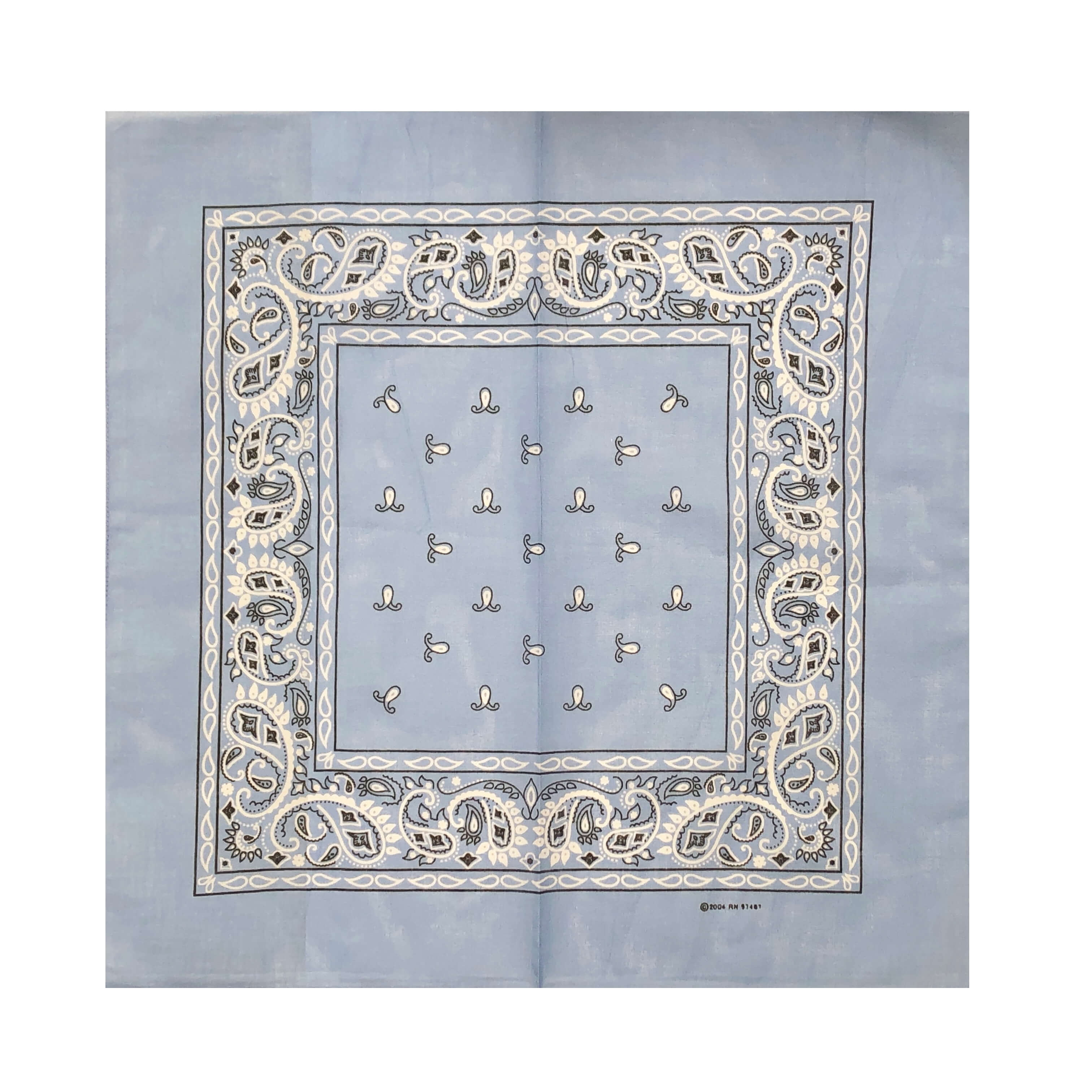 Unisex 100% Cotton Multi-Purpose Bandana Head Wrap Multi-Packs, Aqua, 1 ...