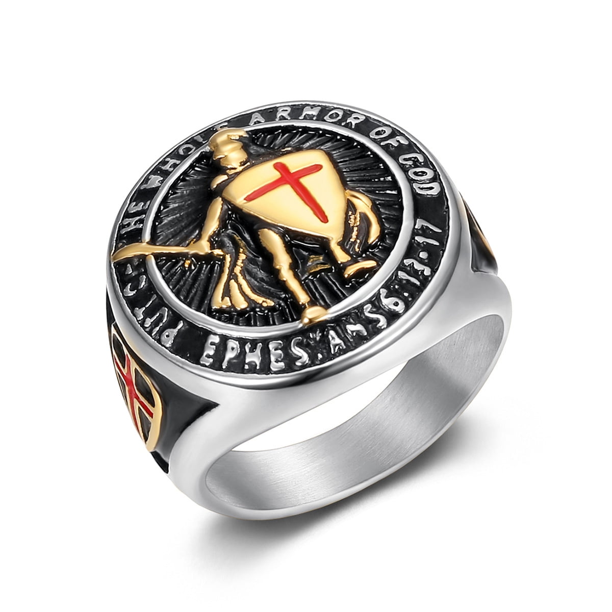 Unisex 14K Yellow Gold Saint Paul Ephesians "Put On The Whole Armor Of ...