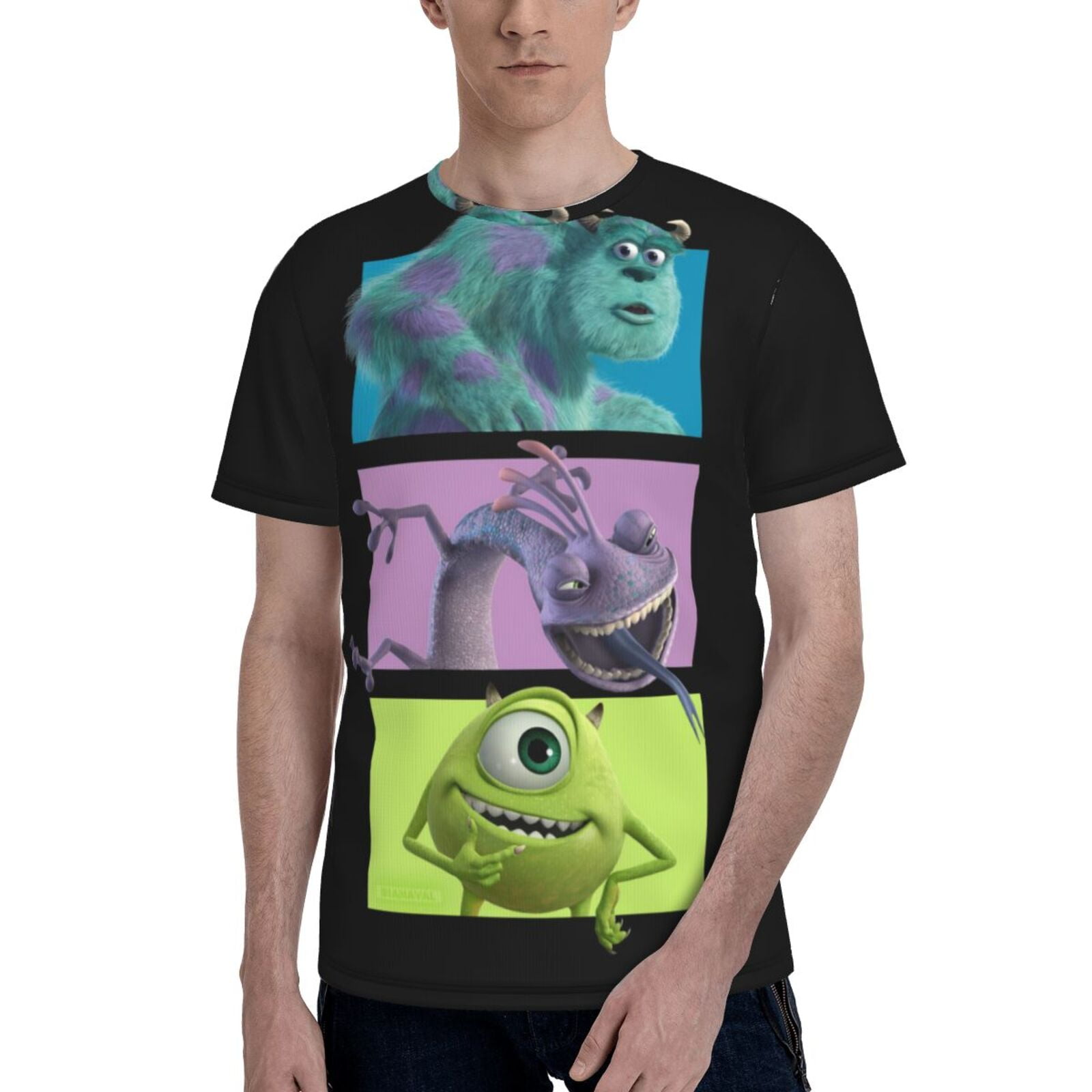 Unisex 3D Print Monster Inc T Shirts Graphic Design Casual Summer Short ...