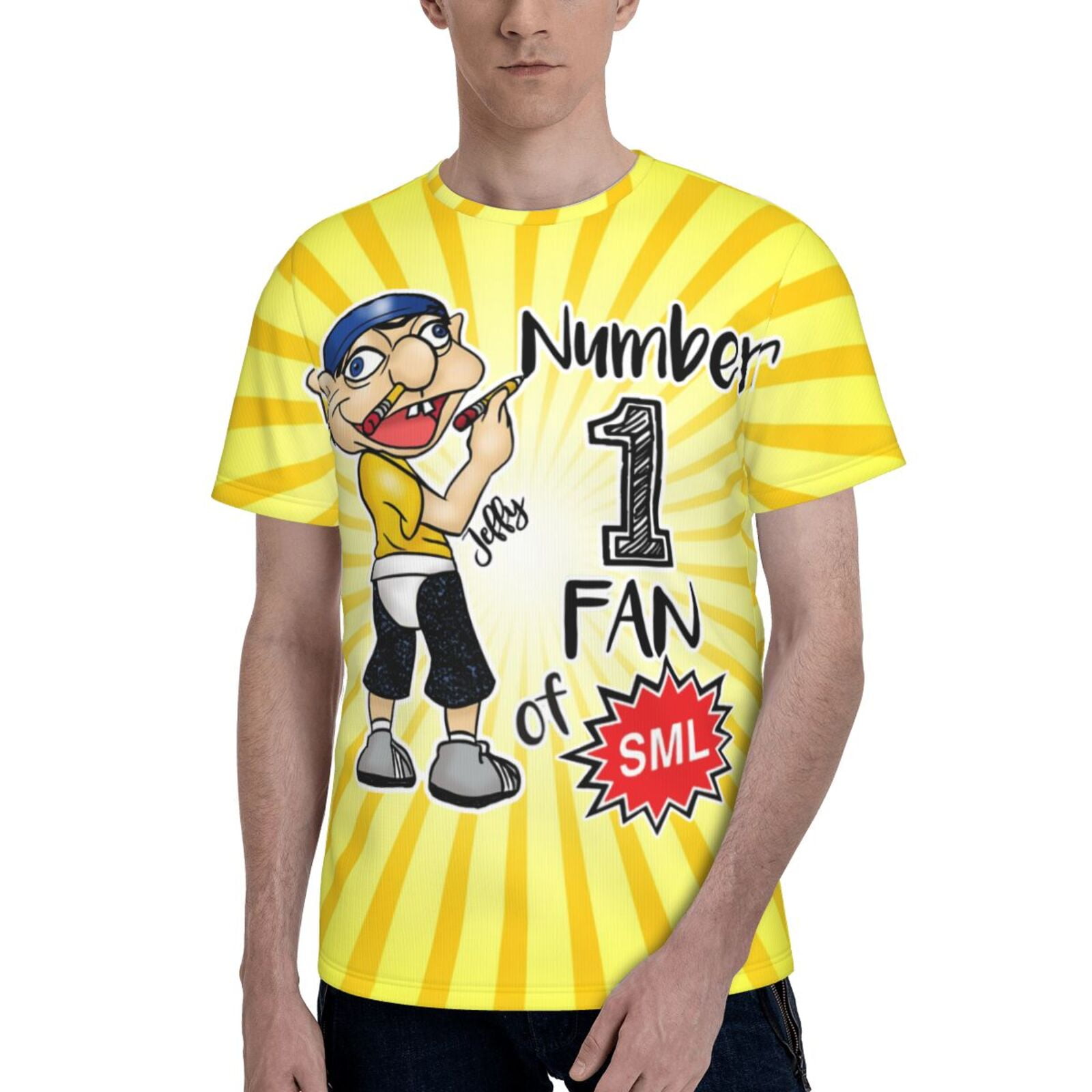 Unisex 3D Print SML Jeffy T-Shirts Funny Graphic Game Tee Shirt ...