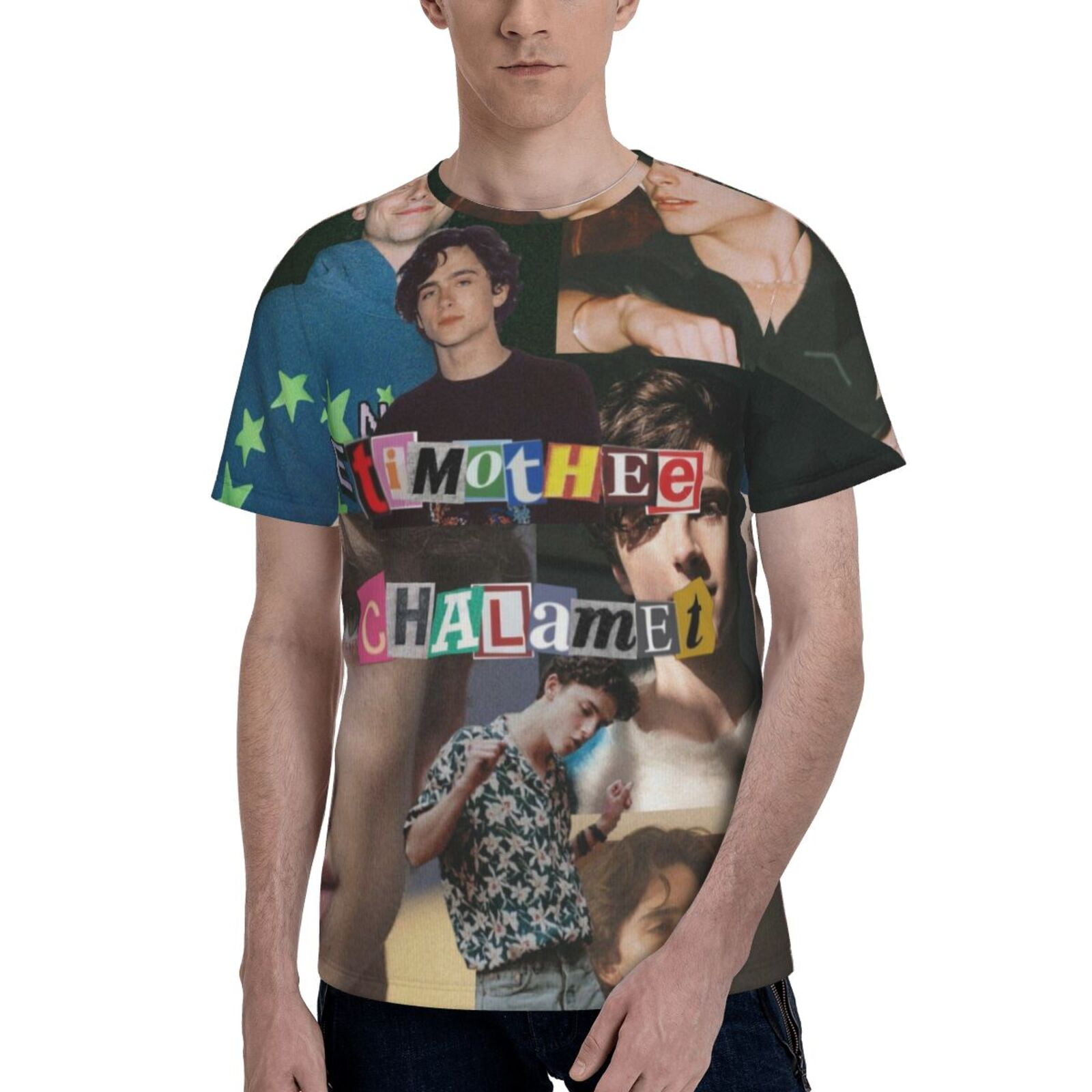 Unisex 3D Print Timothee Chala-me T Shirts Graphic Casual Summer Short Sleeve Cartoon Tees Shirt ...