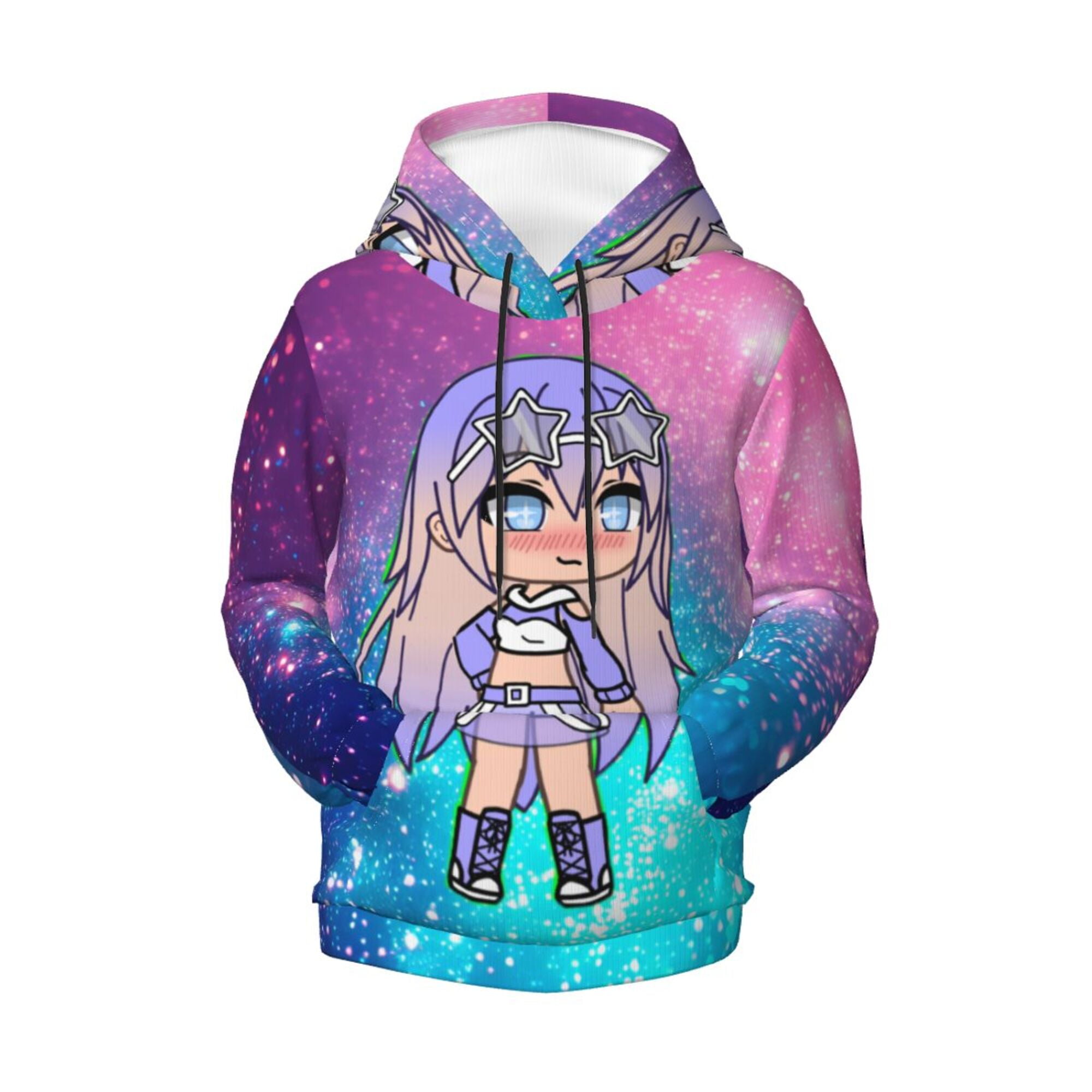 Unisex 3D Printed Galaxy Gacha Life Hoodie Fashion Novelty Pullover ...