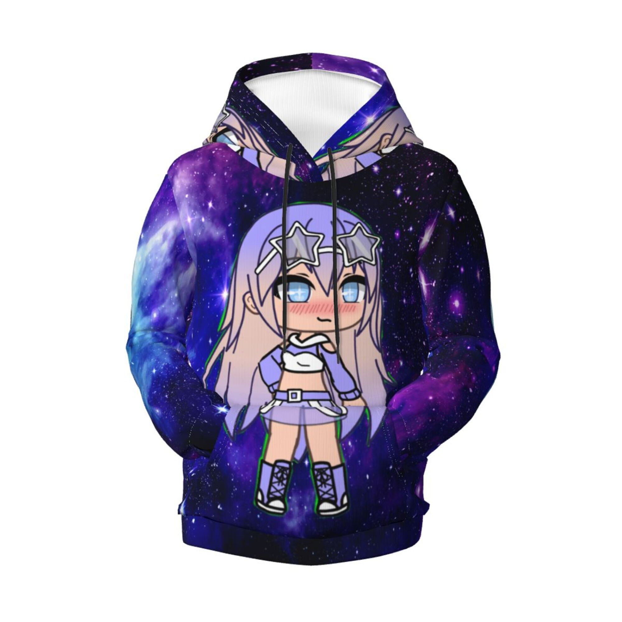 Unisex 3D Printed Galaxy Gacha Life Hoodie Fashion Novelty Pullover ...