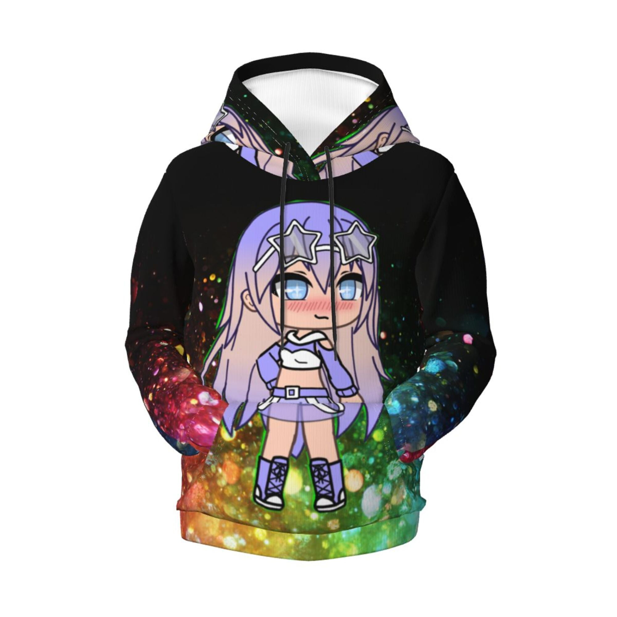 Unisex 3D Printed Galaxy Gacha Life Hoodie Fashion Novelty Pullover ...