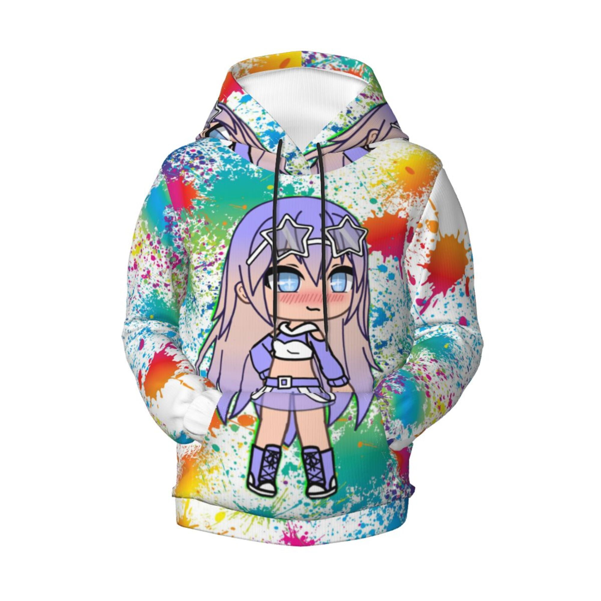 Unisex 3D Printed Galaxy Gacha Life Hoodie Fashion Novelty Pullover ...