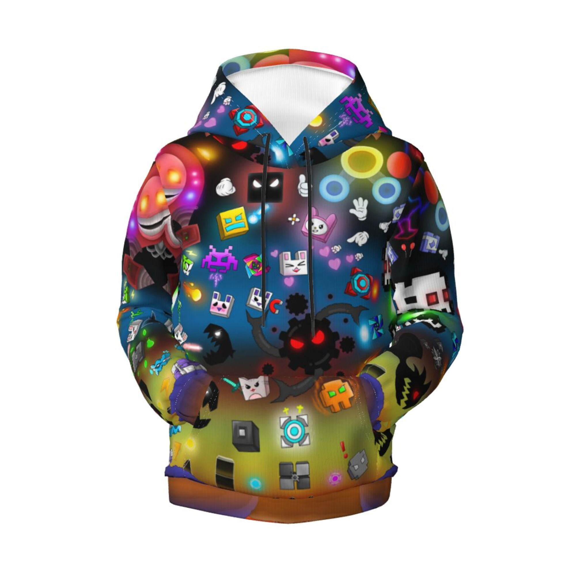 Unisex 3D Printed Geometry Dash Hoodie Fashion Novelty Pullover ...