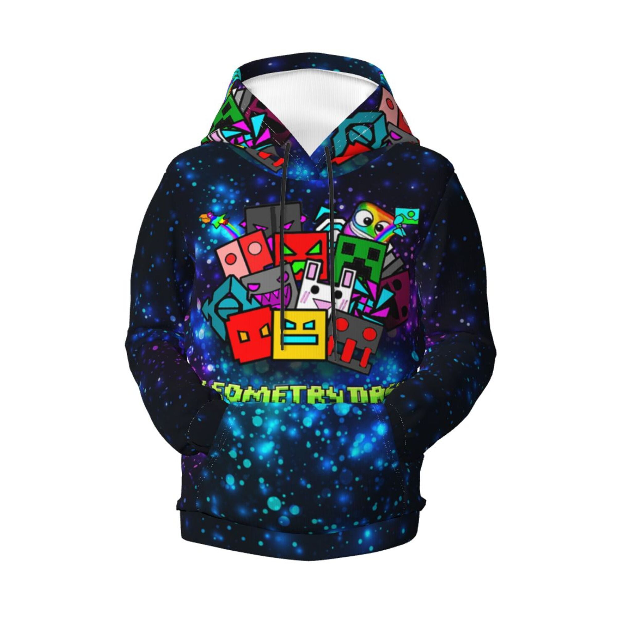 Unisex 3D Printed Geometry Dash Hoodie Fashion Novelty Pullover ...