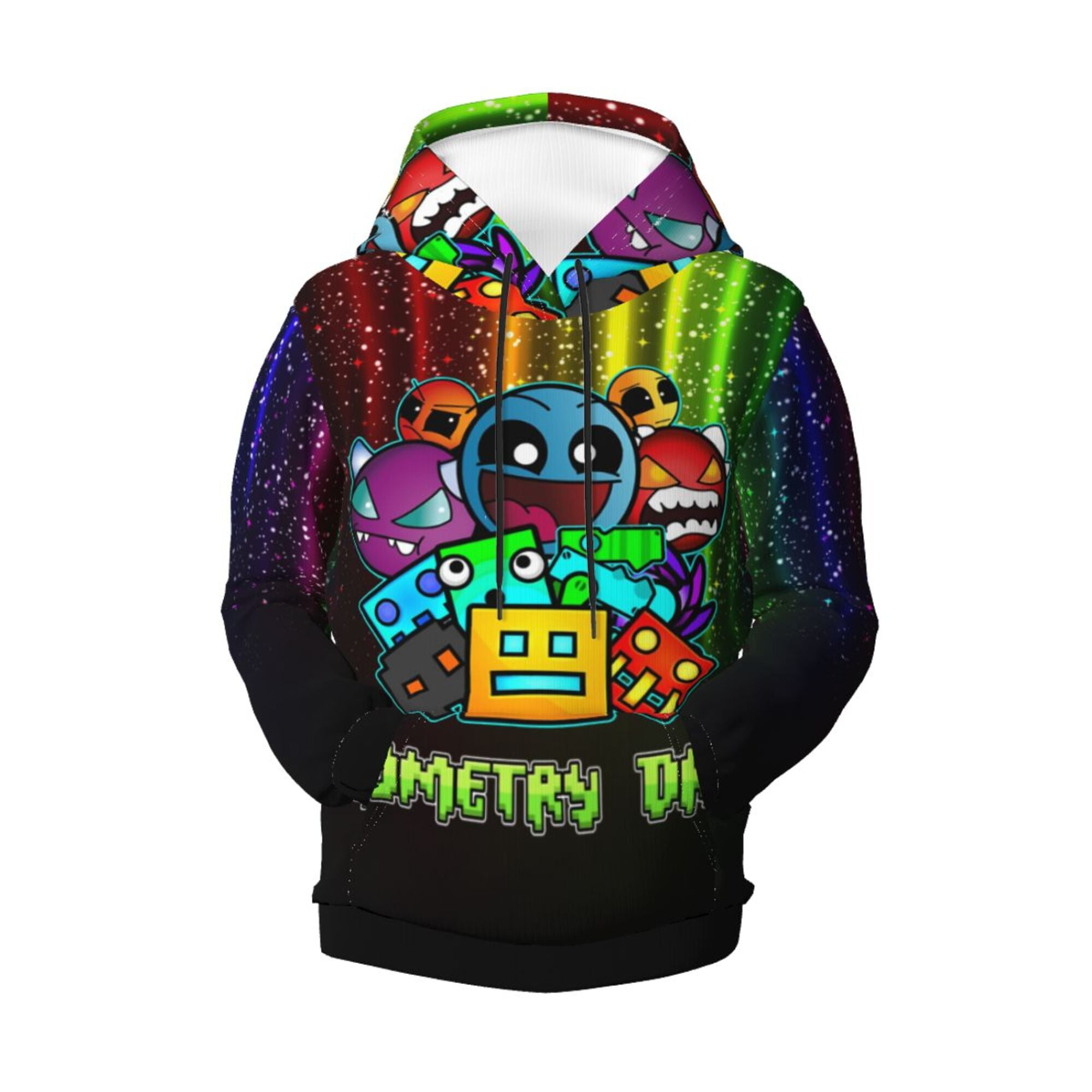 Unisex 3D Printed Geometry Dash Hoodie Fashion Novelty Pullover ...