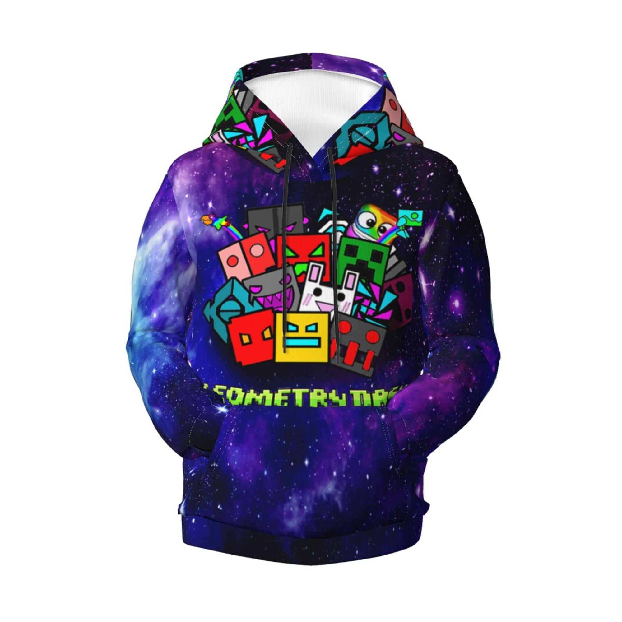 Unisex 3D Printed Geometry Dash Hoodie Fashion Novelty Pullover ...