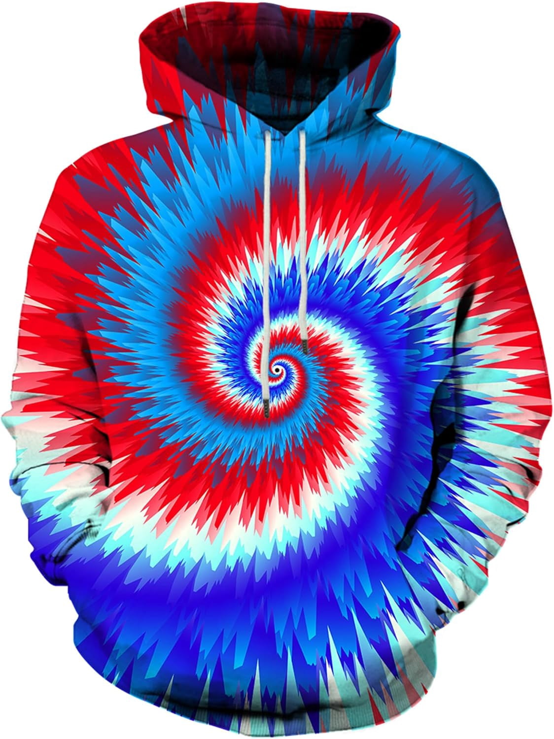 Unisex 3D Printed Hooded Sweatshirt Casual Pullover Hoodie with Big ...