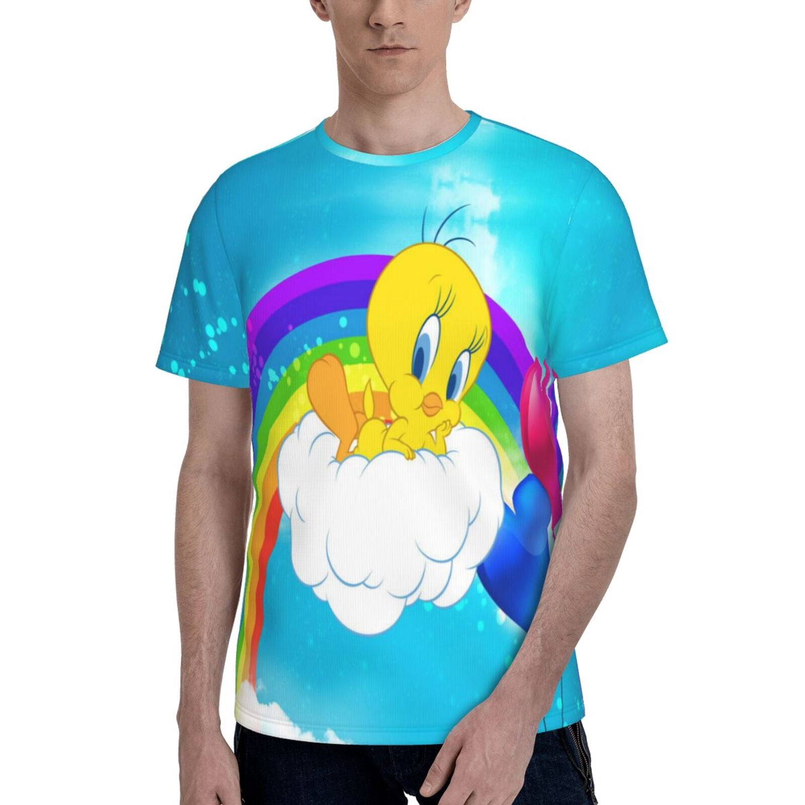 Unisex 3d Print Tweety Bird T-Shirts For Men Women T-Shirts Short ...