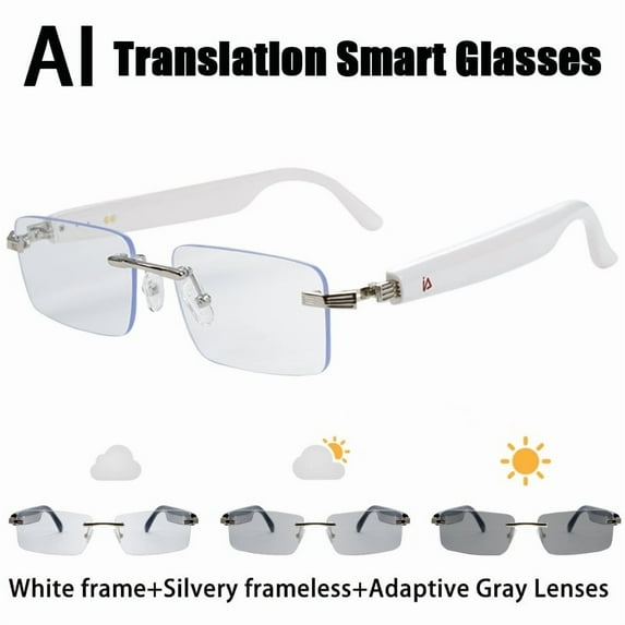 Unisex AI Smart Glasses - GPT-Powered, 164-Language Translation ...