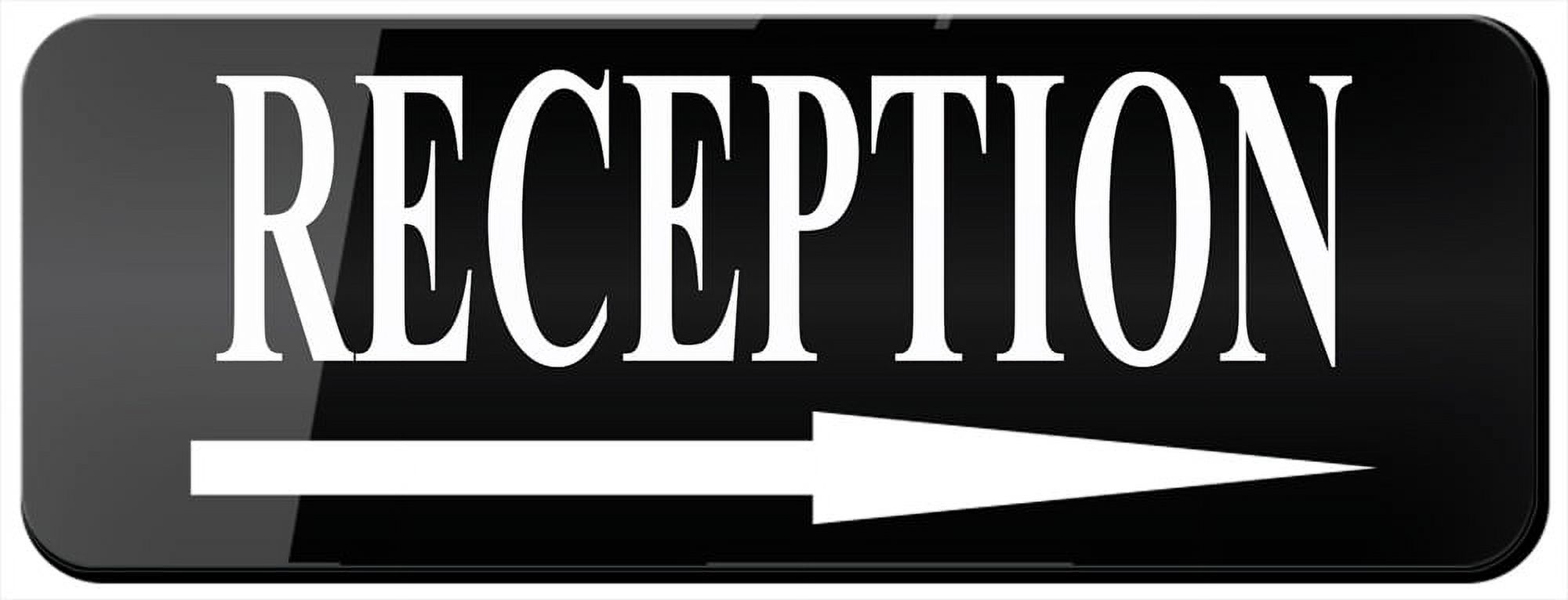 Unisex Acrylic Sign Reception Comes With Graphical Symbols And Strong ...