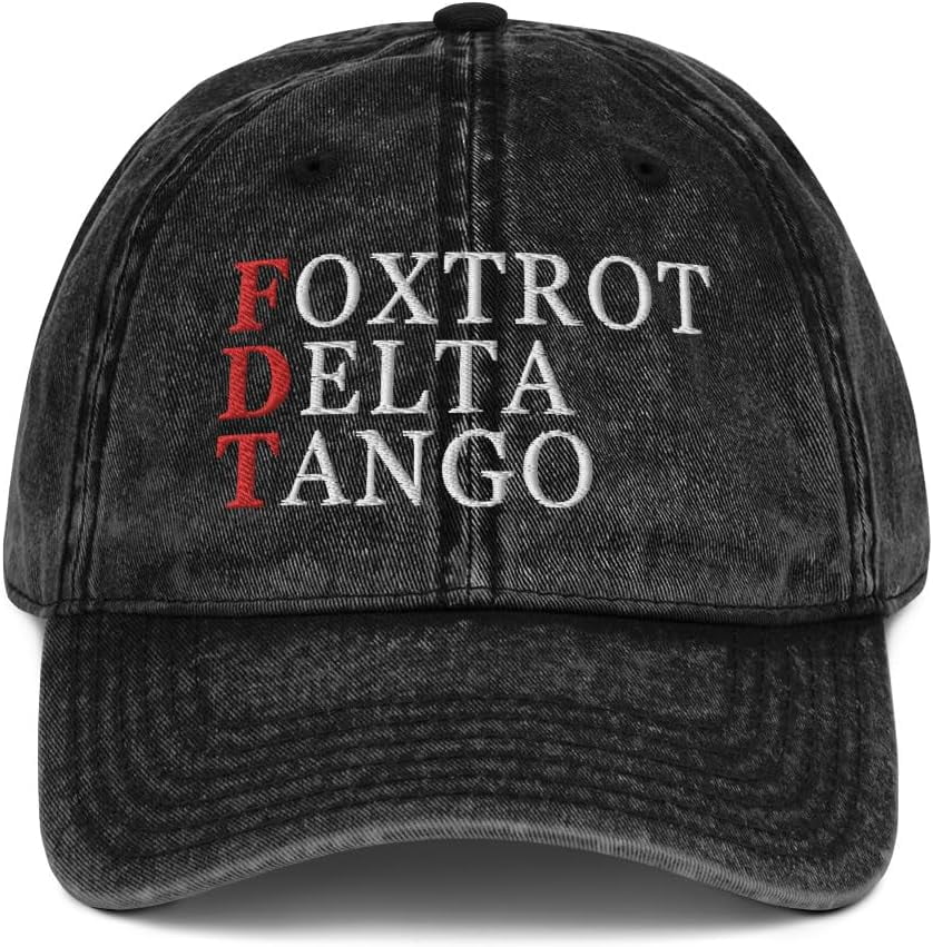 Unisex Adjustable Foxtrot Delta Tango Hat Foxtrot Delta Tango Cap ...