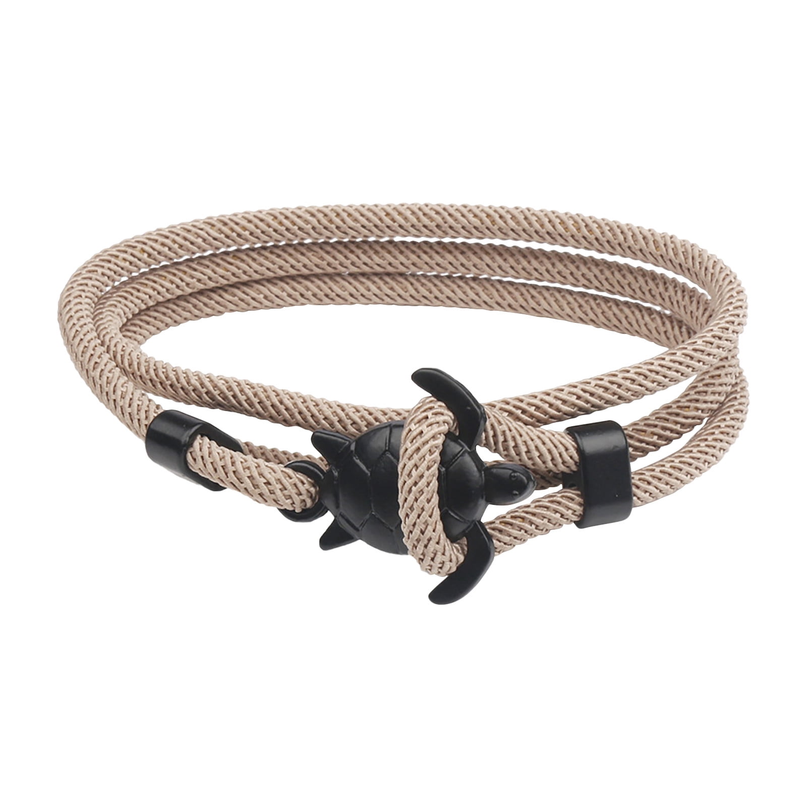 Unisex Adjustable Milan Cord Rope Turtle Wrap Bracelet for Men and ...