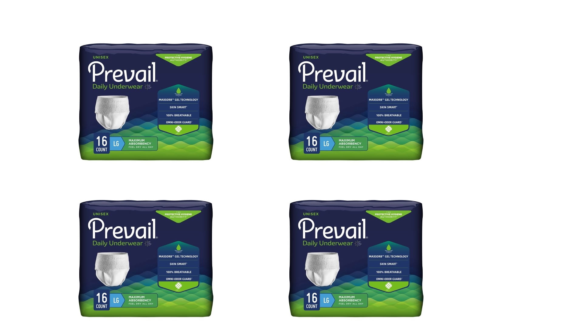 Unisex Adult Absorbent Underwear Prevail Pull On with Tear Away Seams ...