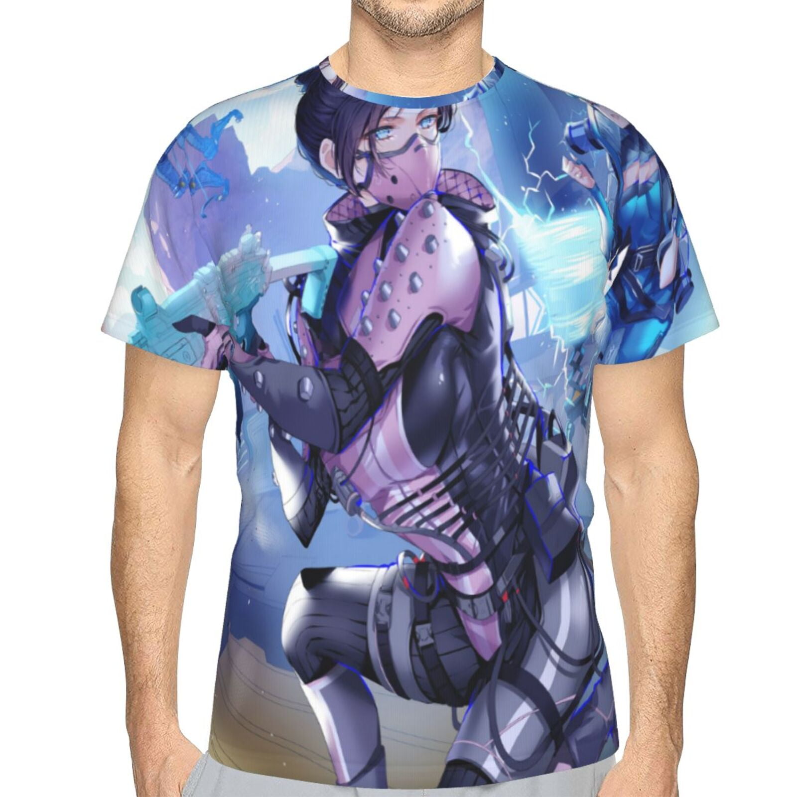 Unisex Adult Apex Legends T-Shirts, 3D Graphic Novelty Shirts Crewneck Short Sleeve Tees for Men ...